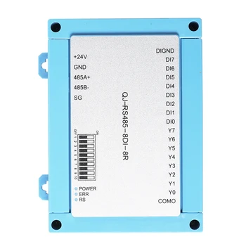 8-channel Rs485 Digital Input & Relay Output Module 24vdc Rs485 Modbus ...