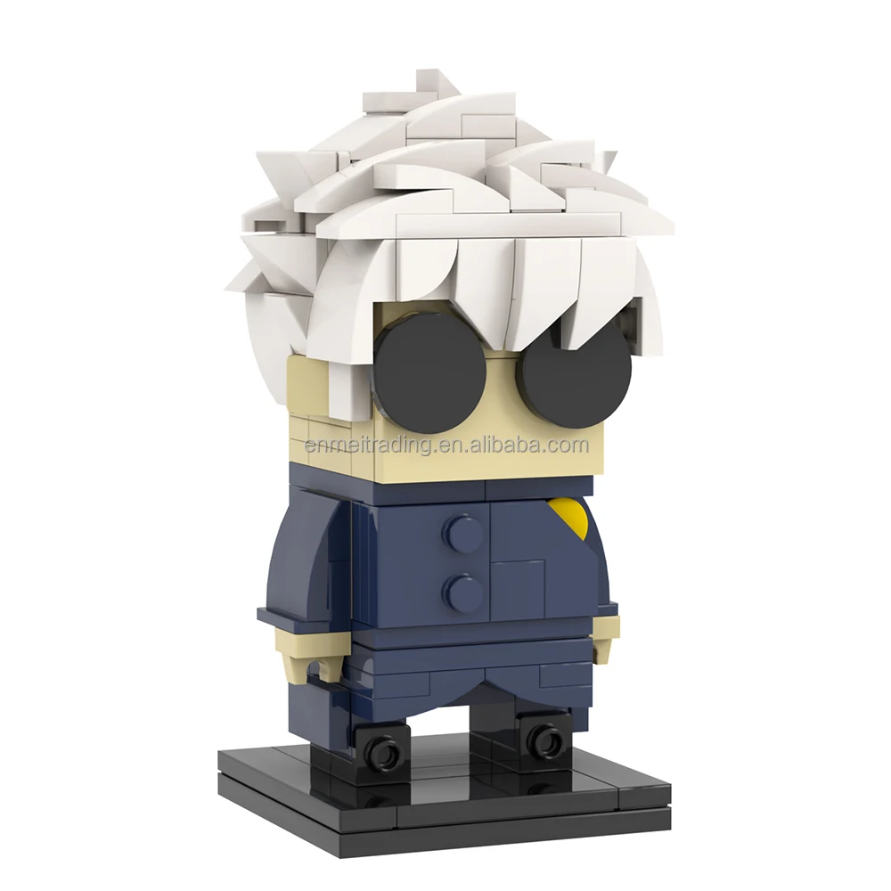 Anime Jujutsu Kaisen Doll Gojo Satoru MOC Brick Sets