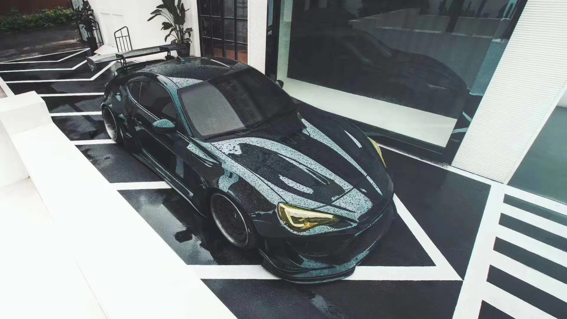 Toyota GT86 & Subaru BRZ Upgraded Wide Body Kit - Matte Black/Off White ...