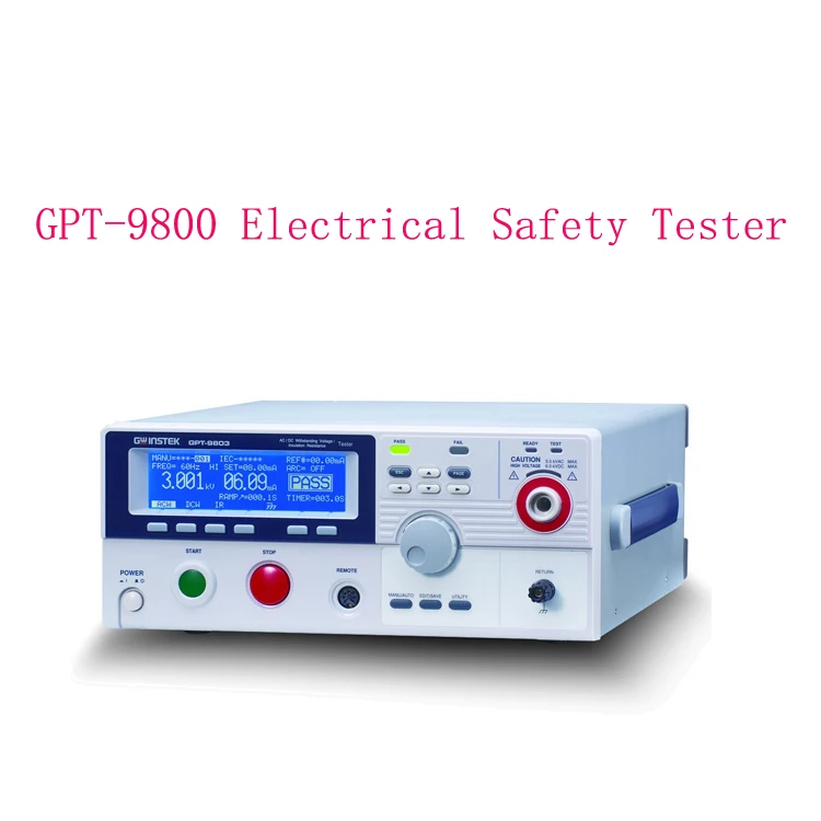 Gpt-9800 Series Safety Regulation Tester Gpt-9801 Gpt-9802 Gpt-9803 Gpt ...