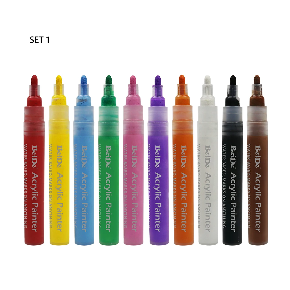75color Water-based Astm D4236 Permanent Fabric Acrylic Paint Pens For Rock Painting - Buy ...