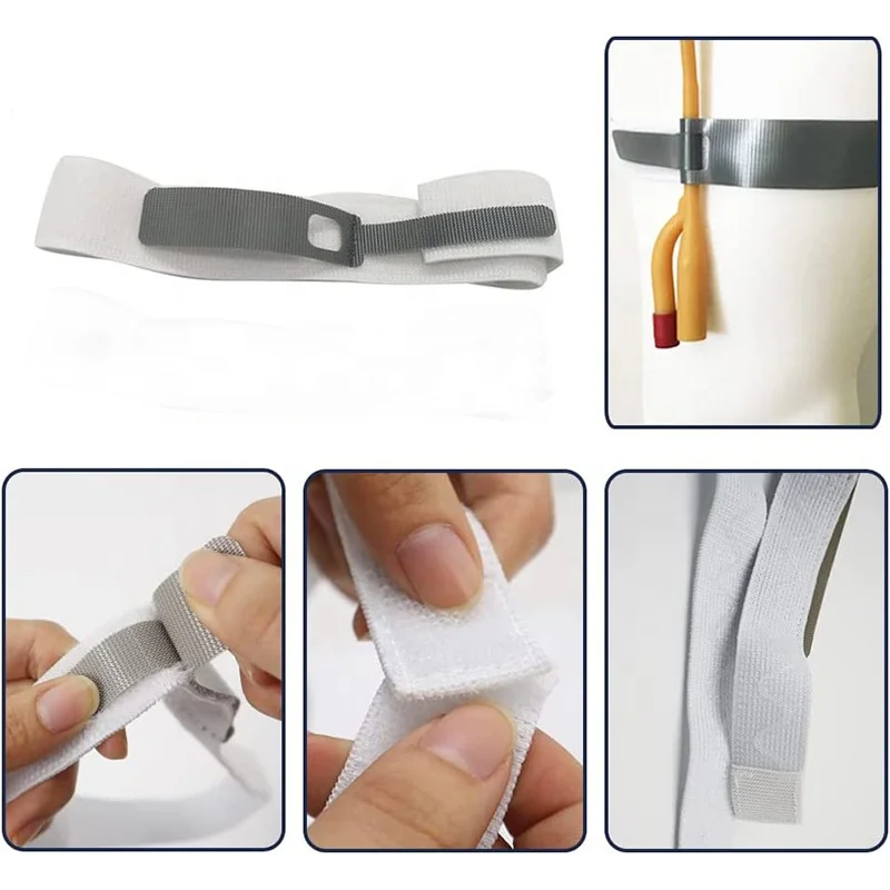 Adjustable Hook And Loop Strap Catheter Stabilization Device Anti Slip ...