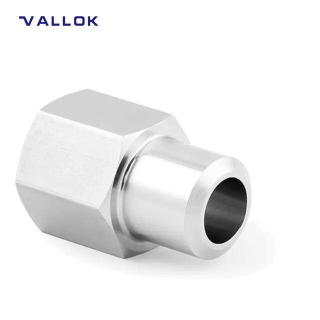 Swagelok Type Female Connector Metric Butt Weld Straight Fitting Metric ...