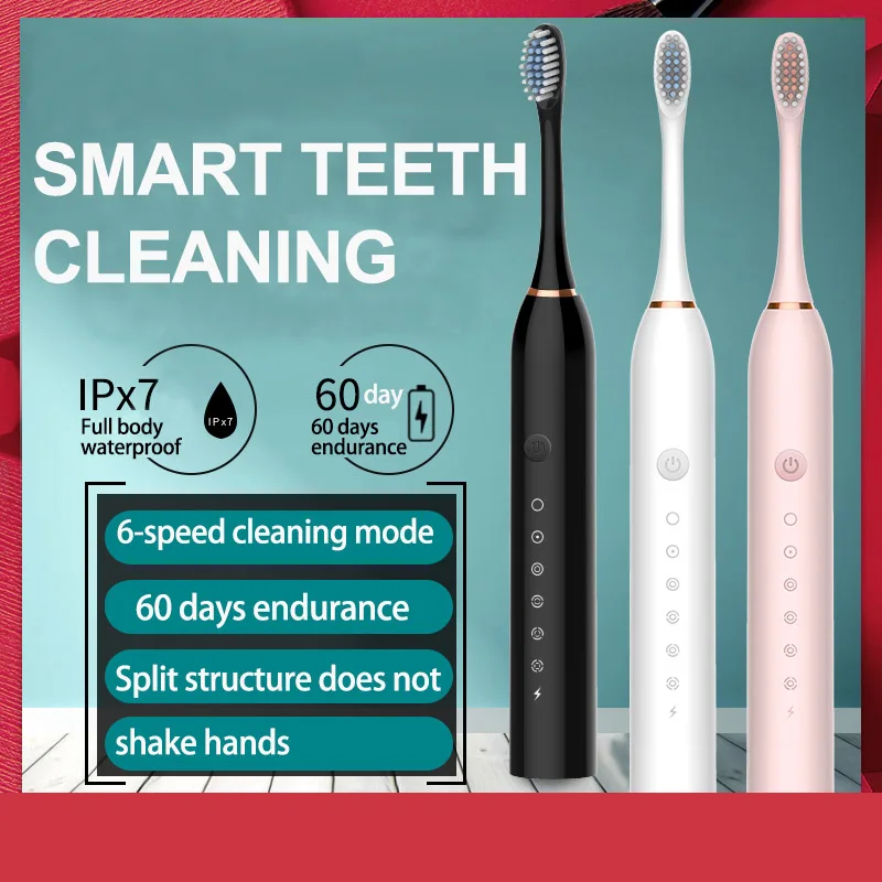 Oem Hot Selling Sonic Electric Toothbrush Usb Rechargeable Washable ...