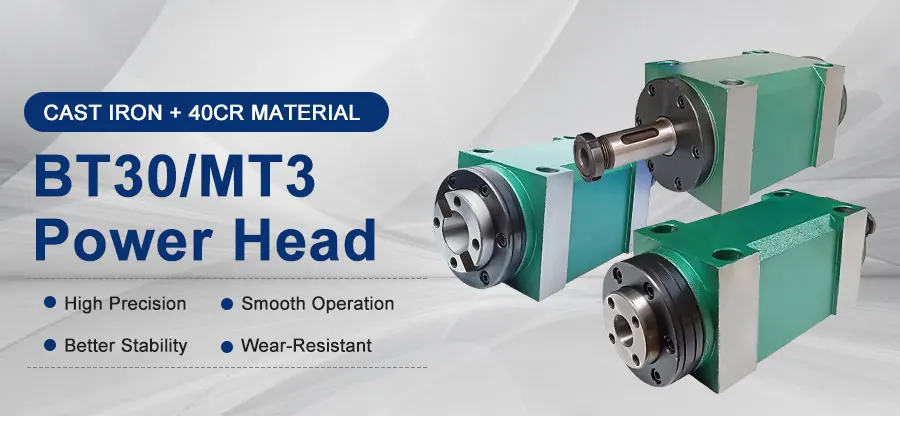 BT30/MT3 Power Head - Precision, Stability, and Durability
