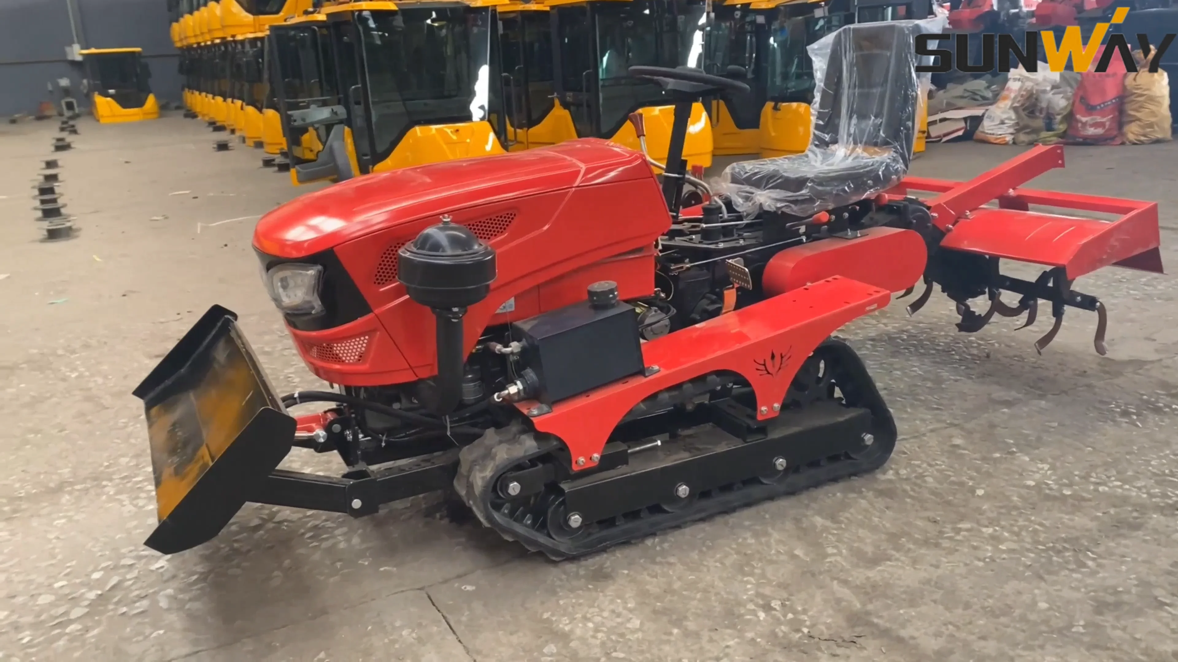 Wholesale Small Rice Farm Tractor Mini Rice Paddy Field 35hp Mini Crawler Tractor Price Trade ...