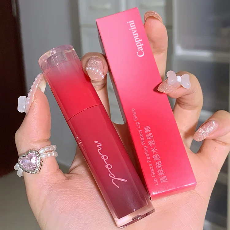 Cappuvini 2023 Hot Sell Lip Gloss Light Lip Glaze Moisturizing Non ...