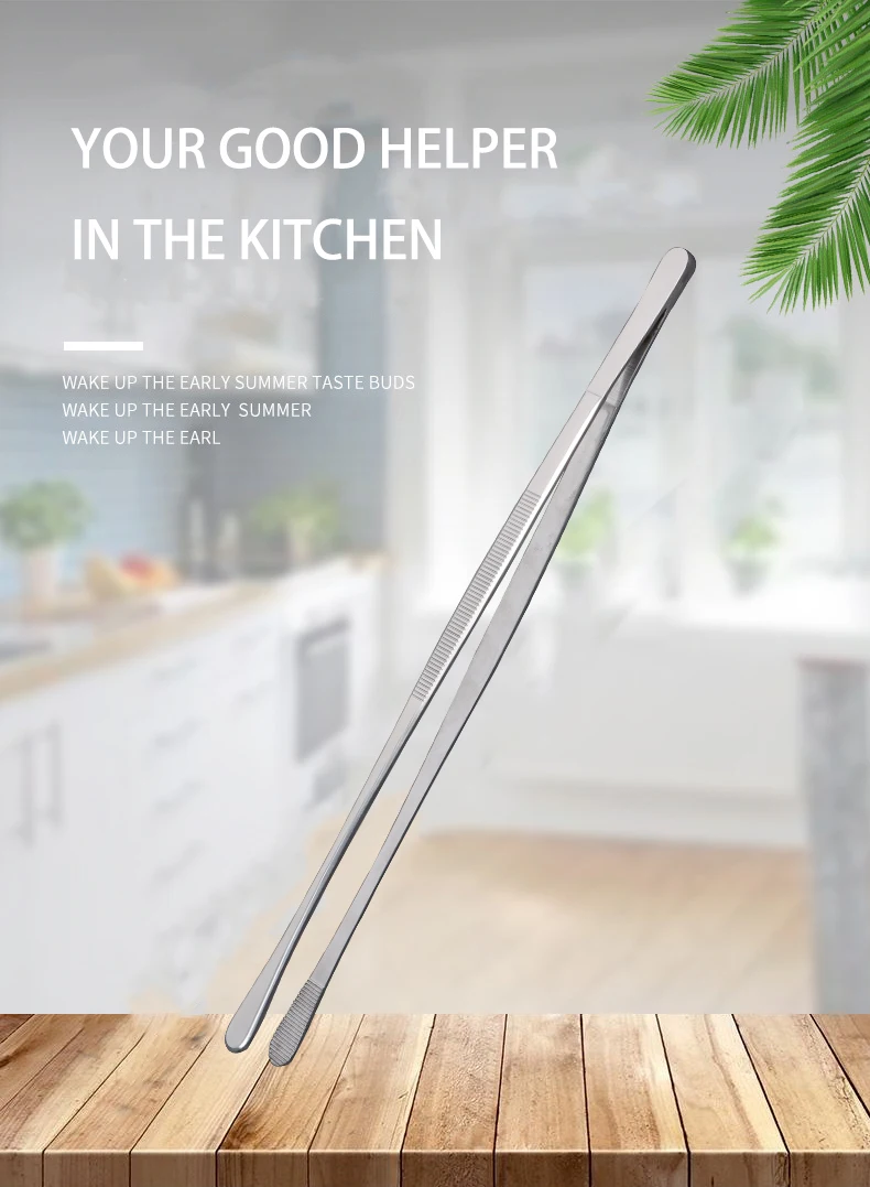 Stainless Steel Food Tweezers - Versatile Kitchen Utensils