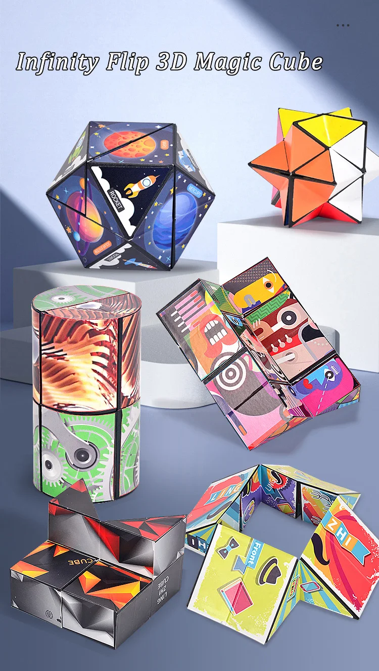 Infinity Flip 3D Magic Cube - Stress Relief & Education