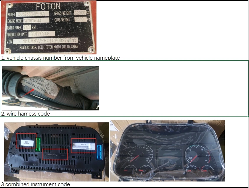 FOTON Truck Cabin - OEM No. BJ4253 for Replacement/repair