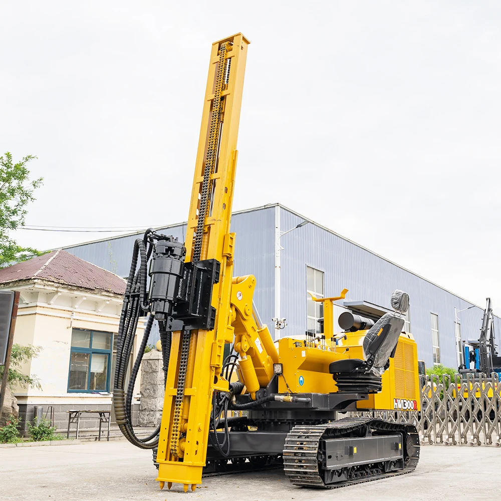 China Pneumatic Pile Driver With Engine And Pump Photovoltaic Piling ...