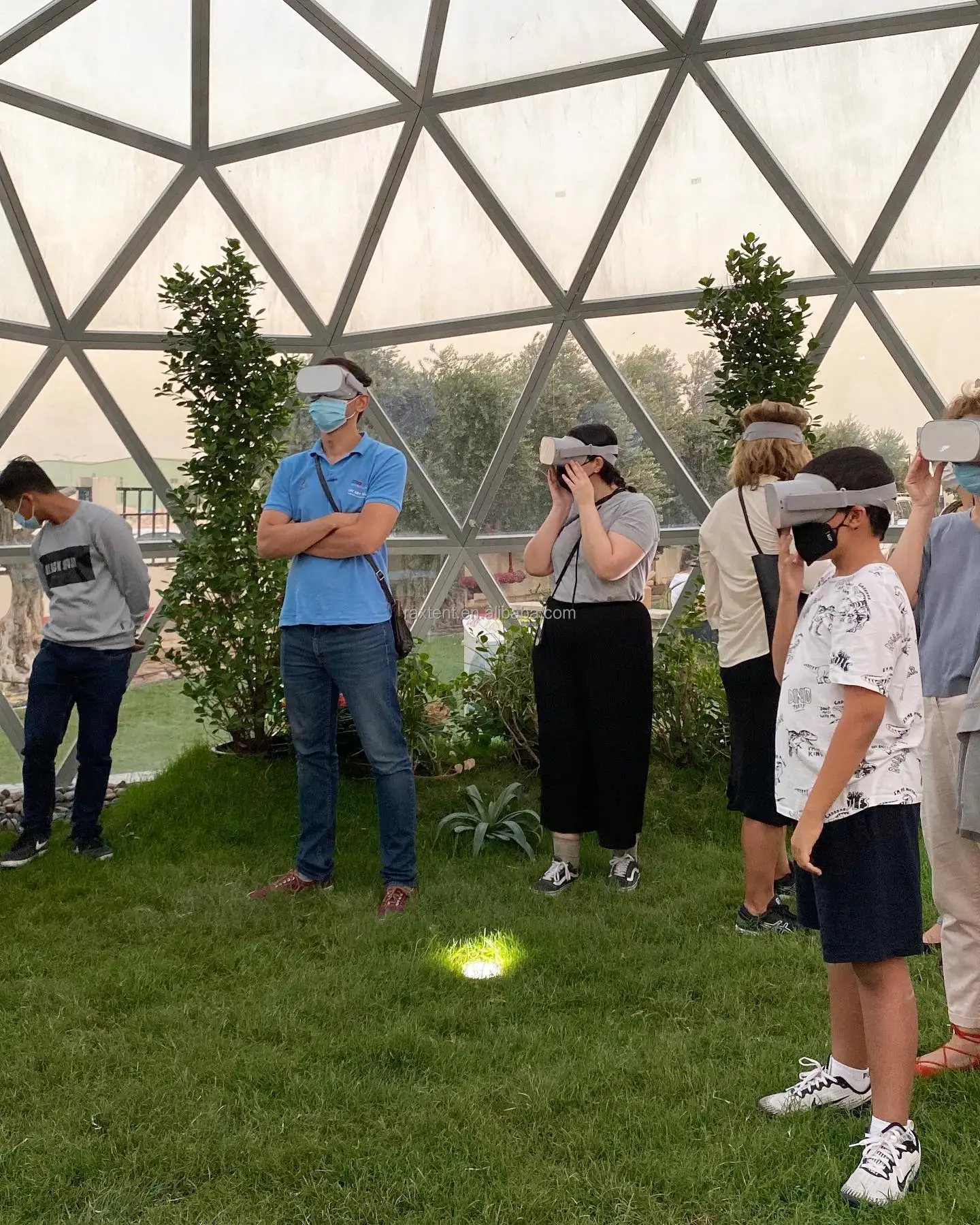 10m VR Dome with Geodesic Glass Dome Tent - Waterproof & Soundproof