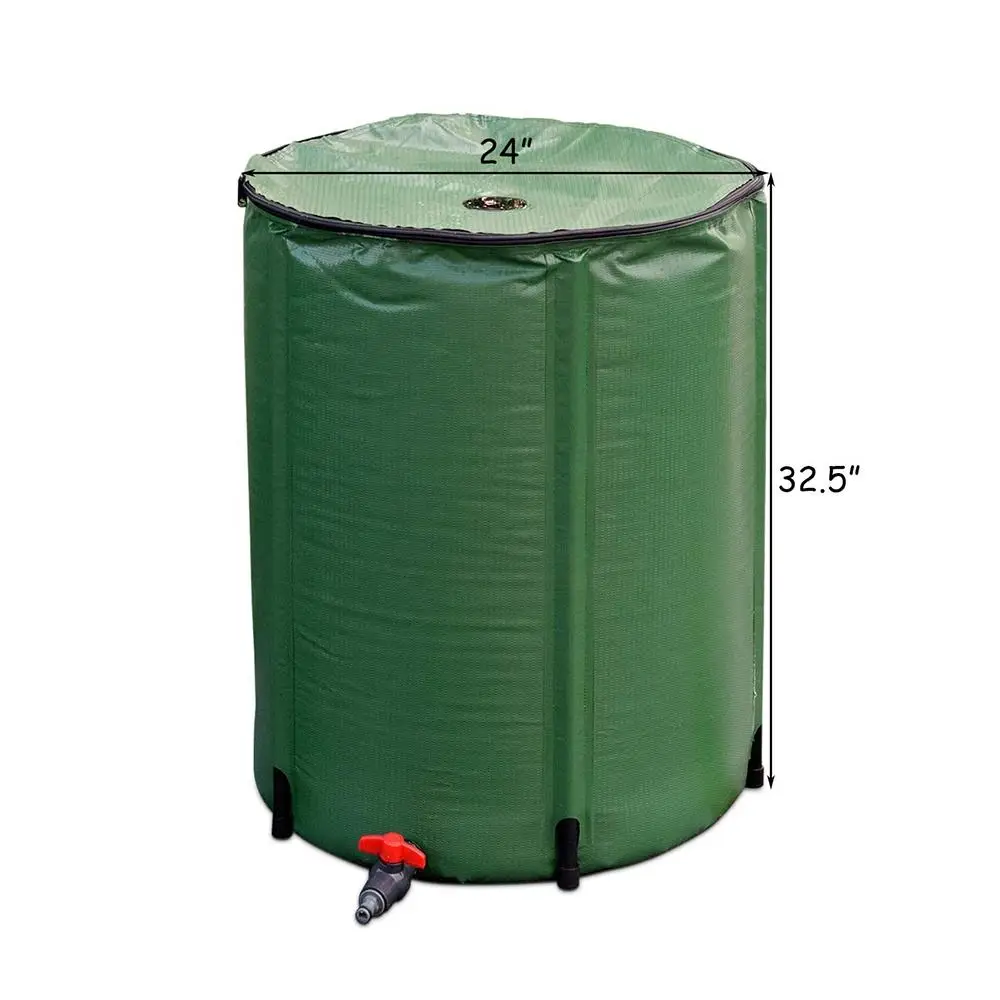 50 GallonPVC Garden Plastic Water Storage Tank Saving Water Portable ...