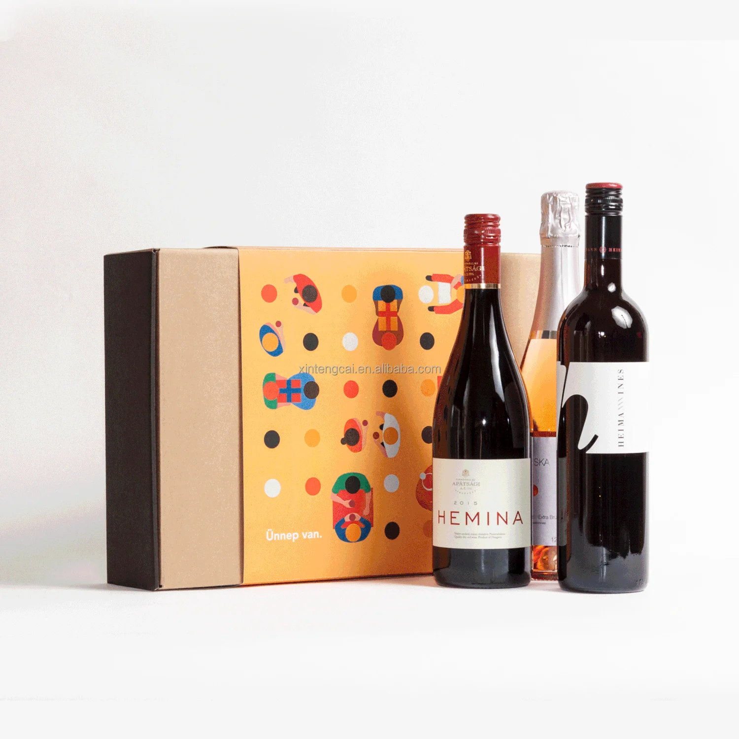 Custom Corrugated Shipping Box Packaging For Wine Whisky Eco Friendly ...