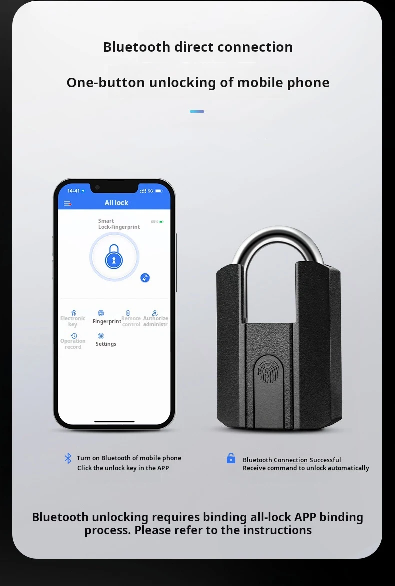 High Quality Finger Print Lock Padlock Dustproof Waterproof Unique ...