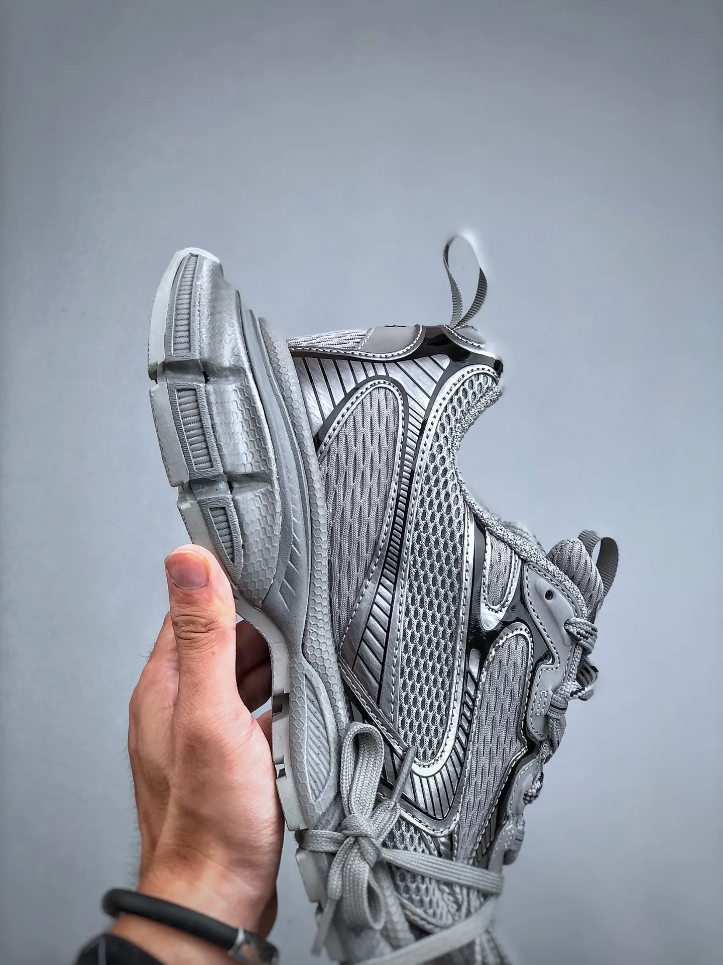 Lace Up Front Mesh Chunky Sneakers Designer Running Shoes Women And Men ...