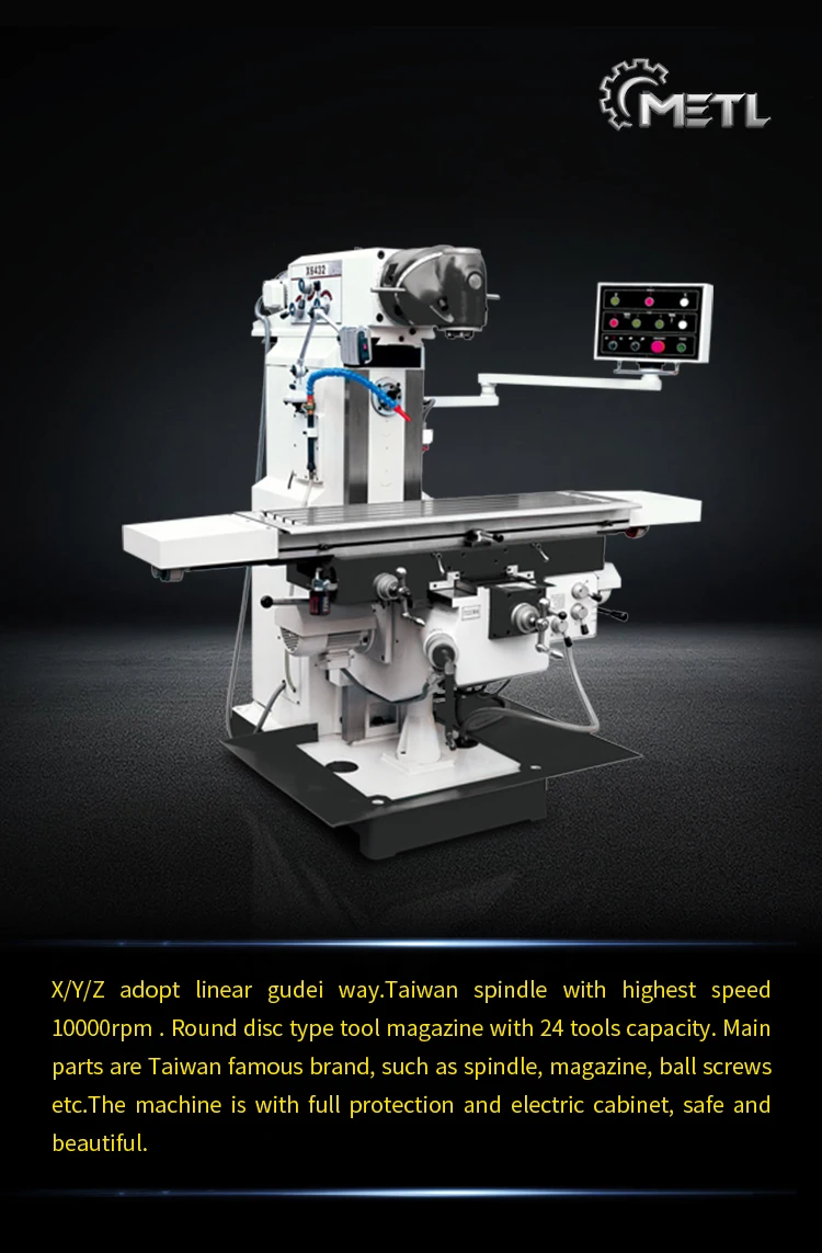 Universal Swivel Head Milling Machine Universal Metal Milling Machine ...
