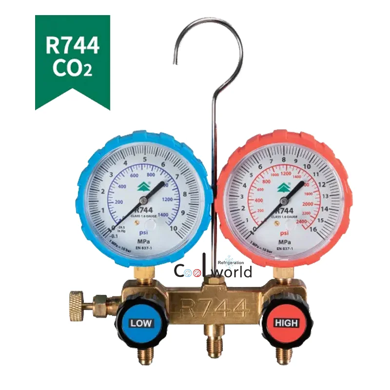 R744 Co2迈巴赫歧管仪表组，带r744快速耦合器 - Buy R744歧管仪表套件,用于r744 Co2快速耦合器的hongsen 2路 ...