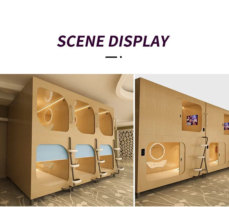 Modern Single Double Sleeping Capsule Bed - Smart & Soundproof