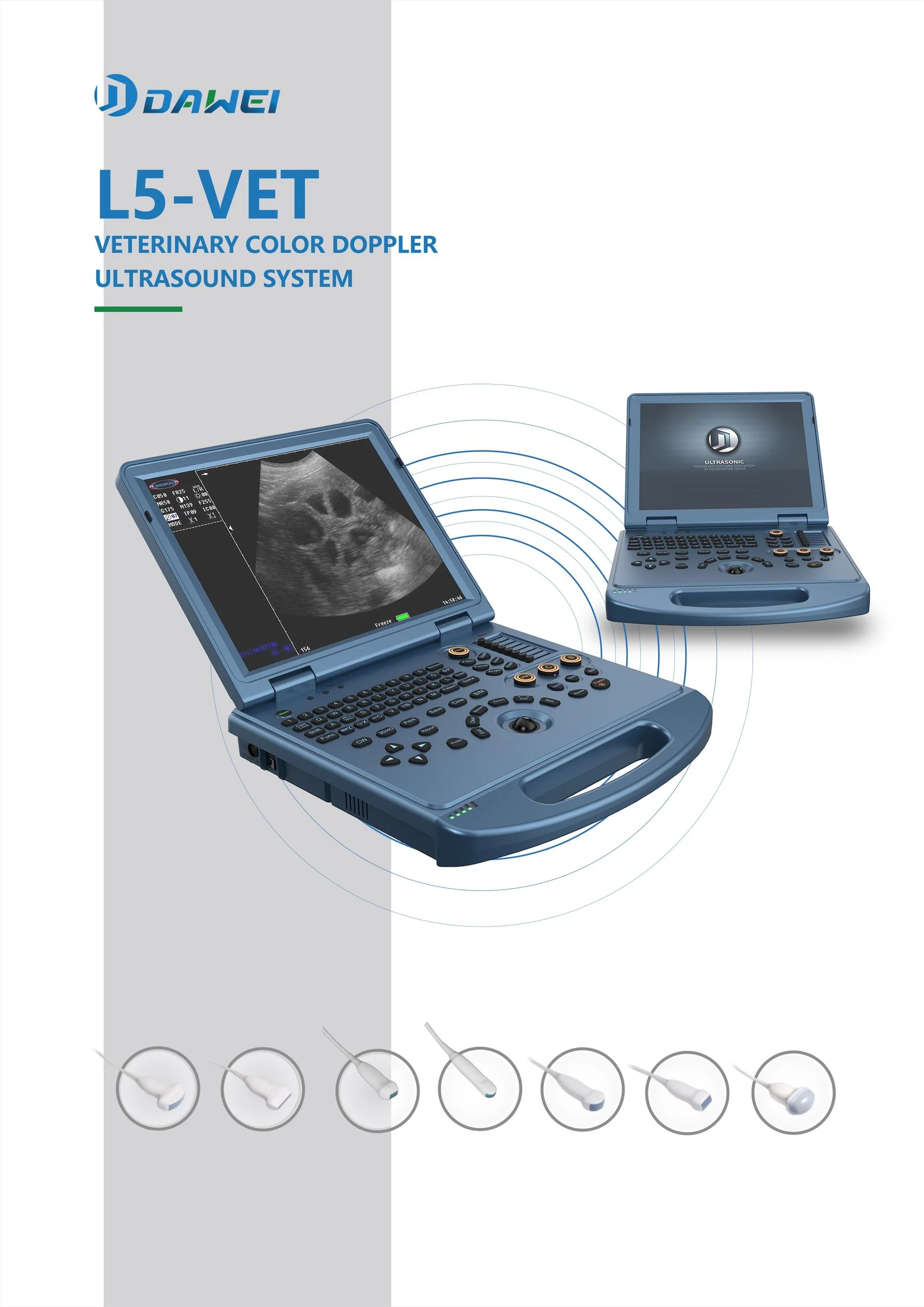 Pulsed Wave Animal Ultrasonography Machine For Pregnancy Portable ...
