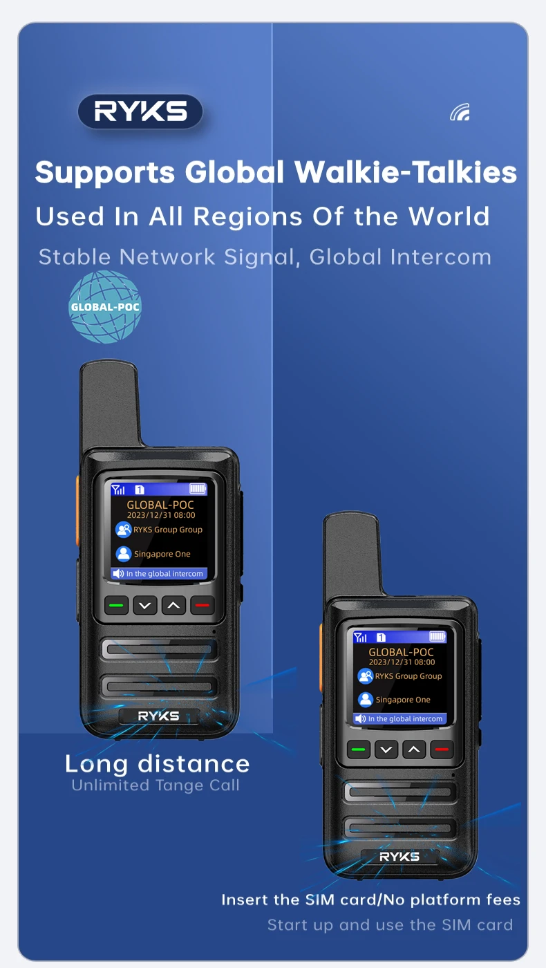 4G Full Band Two Way Radio - Long Range Intercom Phone