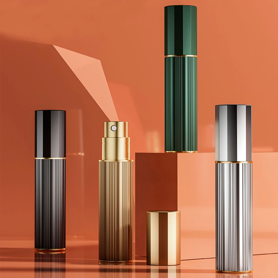 New Portable Mini Perfume Bottle Cnc Aluminum Case Refill Botton Valve ...