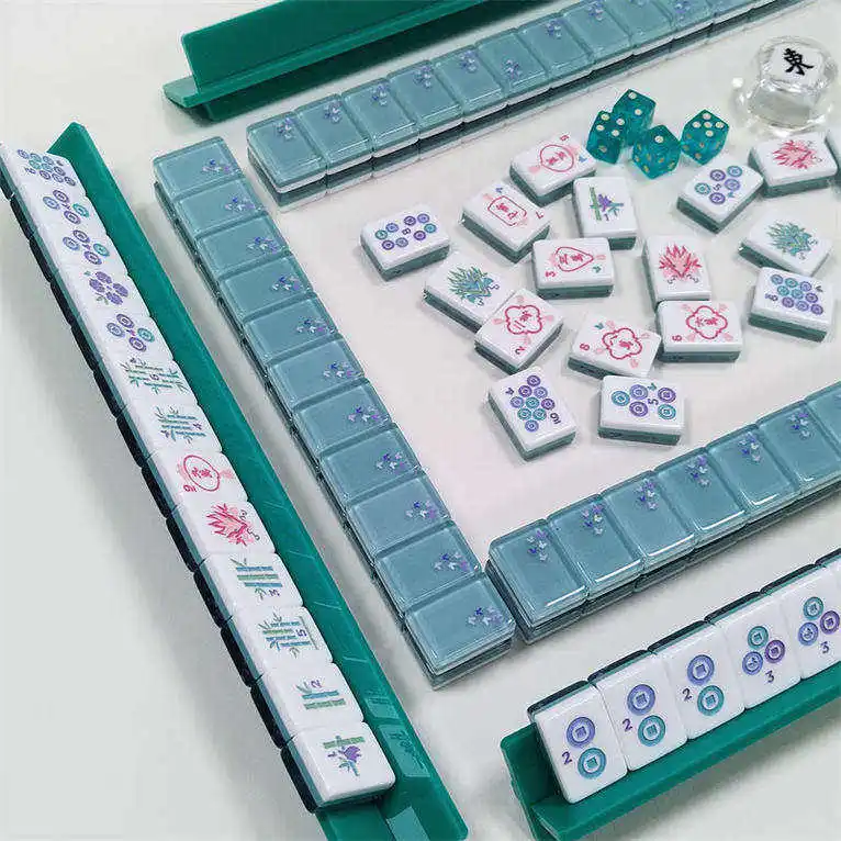 Luxury American Mahjong Set 160 Complete Tiles Mat Rack Mahjong Bag Oh ...