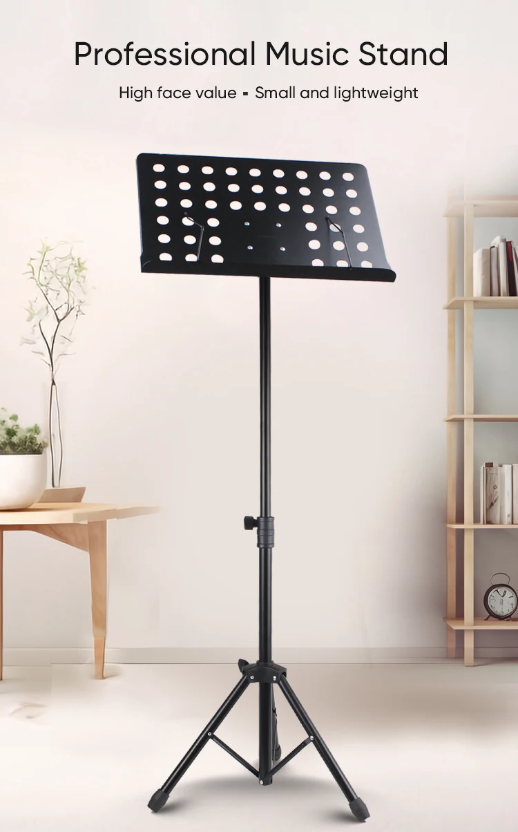 Music Note Stand Musical Instruments Tripod Base Folding Sheet Music ...