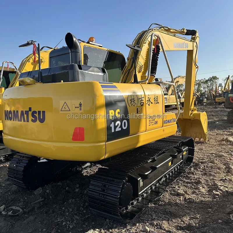 Japan Original Komatsu Pc120 Crawler Excavator Construction Equipment ...