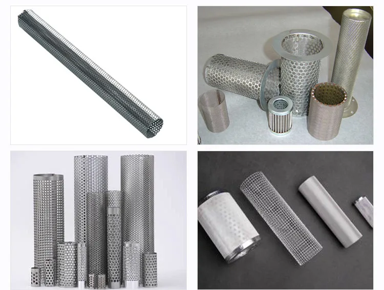China Stainless Steel Perforated Metal Mesh Tube Round Cylinder Screen ...