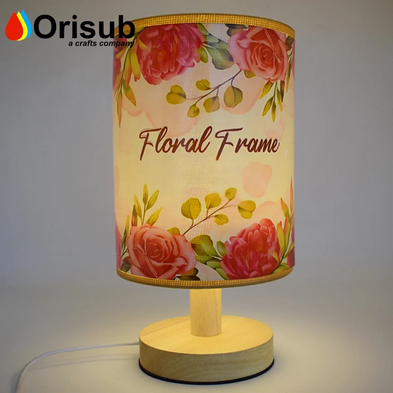 Personalize White Plain LED Desktop Lamp Blanks Sublimation Display LED ...
