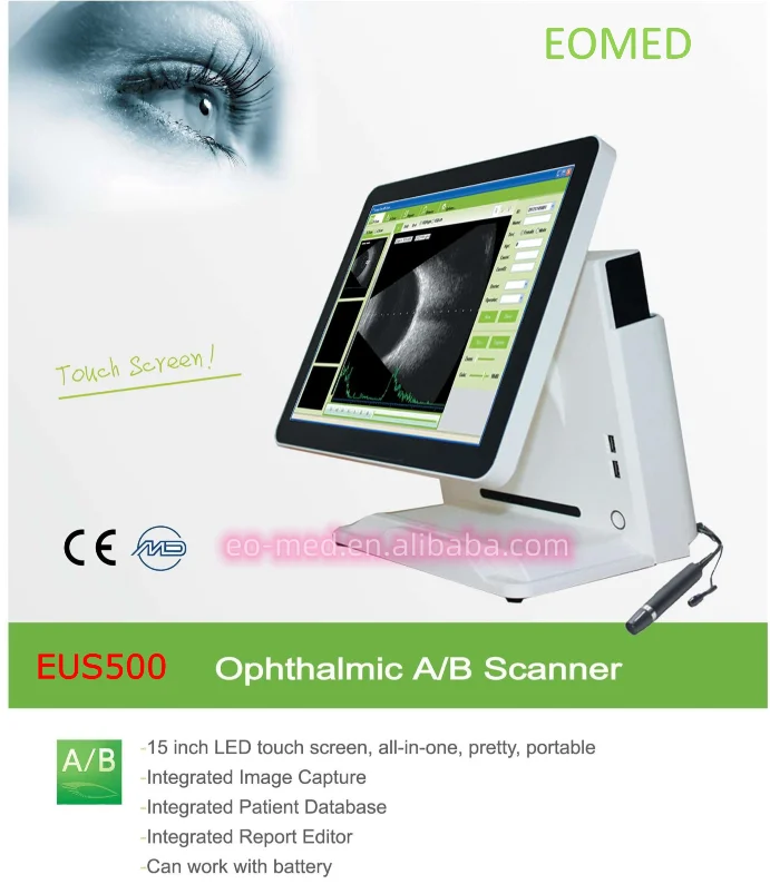 Eus500 Ultrasonido Oftálmico A/b Escáner Equipo Clínico Para Biometría ...