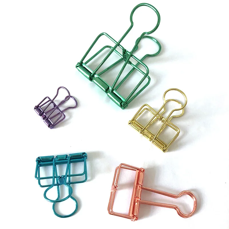 Vintage Bronze Binder Clips - Durable & Stylish Paper Clamps