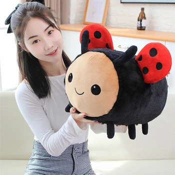 Cute Ladybug Plush Pillow High Quality Stuffed Animals Bee Plush Doll ...
