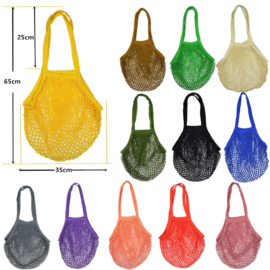 Eco-friendly Grocery Shopping Net Totes - Reusable & Biodegradable