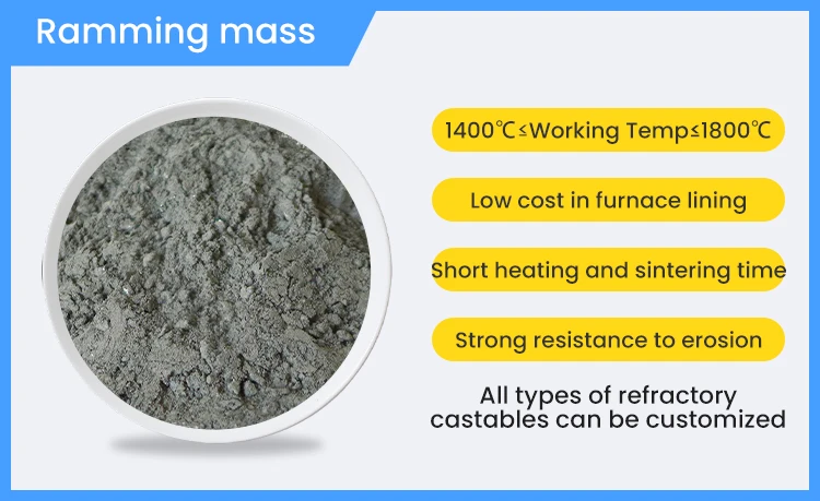 Furnace Lining Refractory EAF Bottom Ramming Mixes Dry