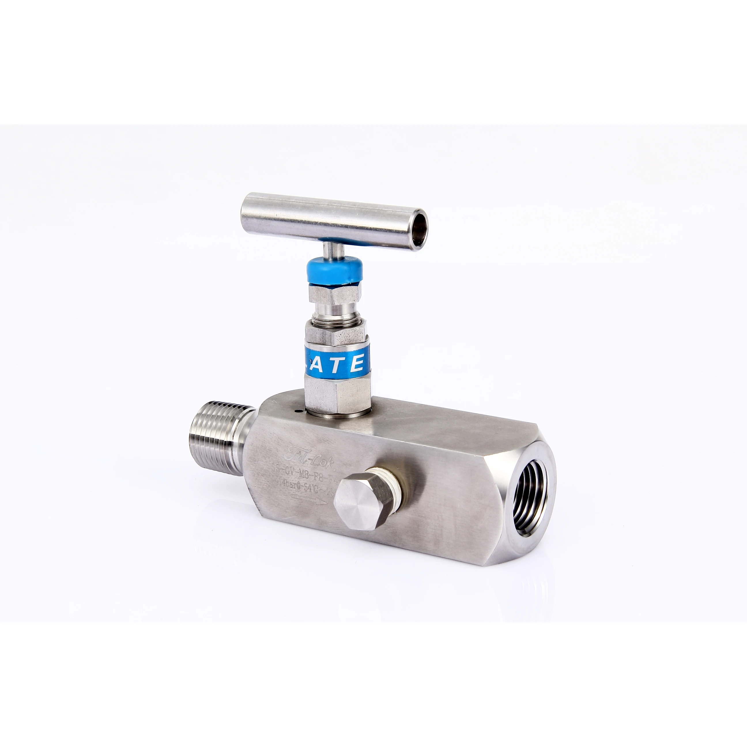 3 Way Needle Valve With Vent Plug Bleeding Valve - Buy 3 Way Valve ...