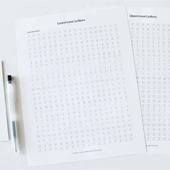 Handwriting Worksheets Custom Alphabet Tracing Worksheets Letters ...