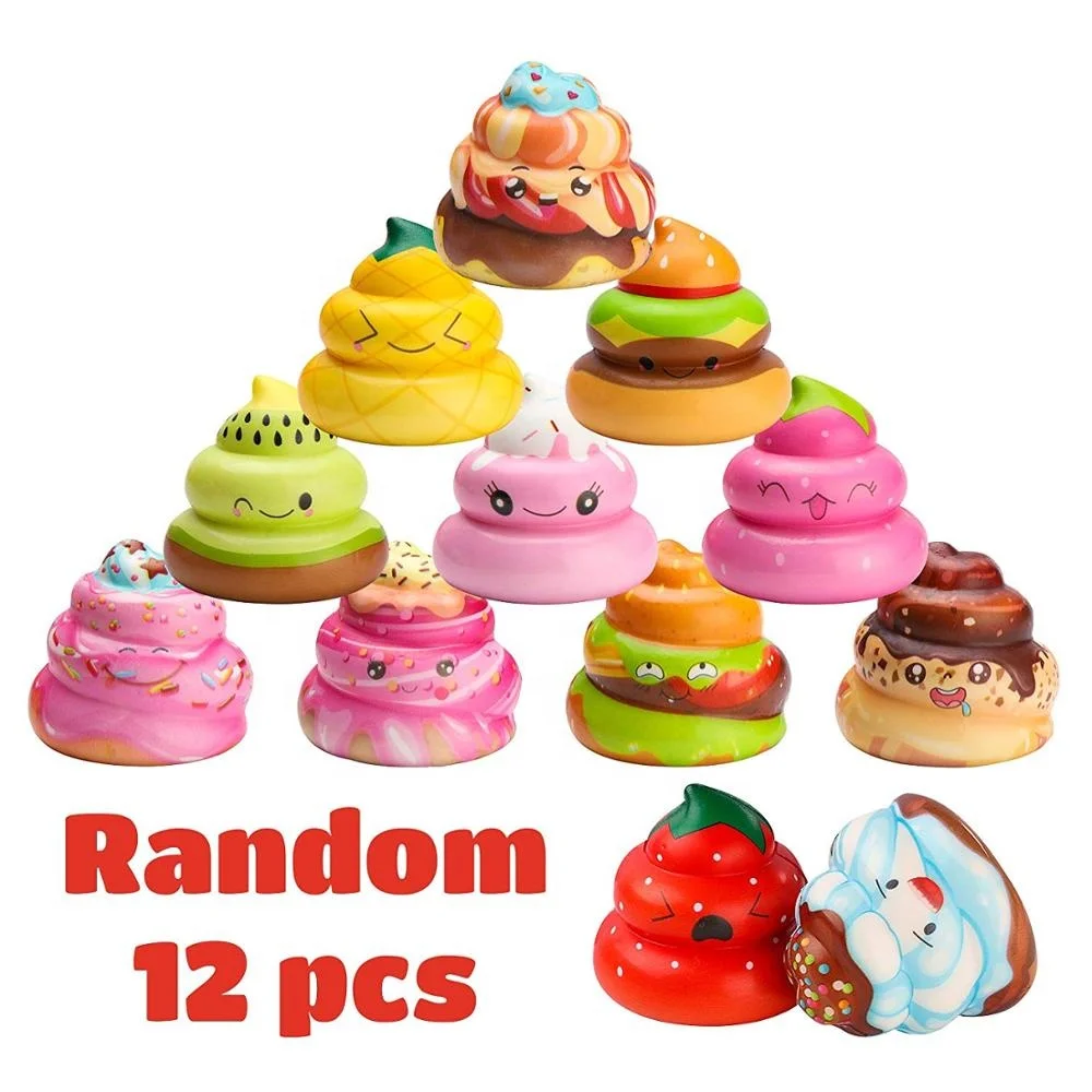 Squishy Kawaii Soft Jumbo Pu Poo Squishy Cream Scented Stress Release ...