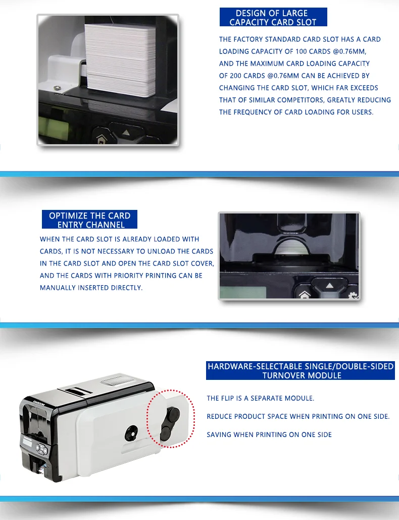 DASCOM DC-3300 PVC/NFC Card Printer with SDK & 1-Year Warranty