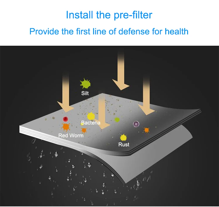 Household Stainless Steel Pre-Filtration Water Filter System