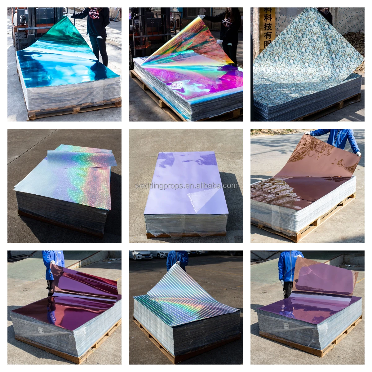 Mirror Floor Sheet - Elegant Stage Decoration Rug Runner