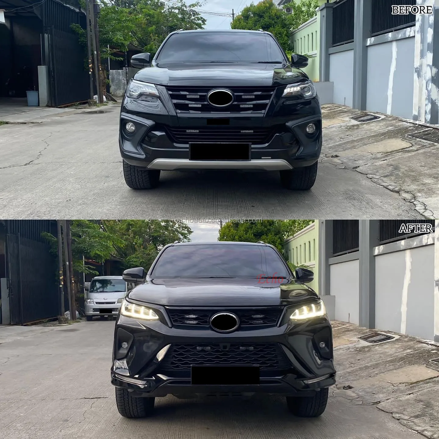Toyota Fortuner 2014-on Upgrade Bumpers Body Kit - Facelift
