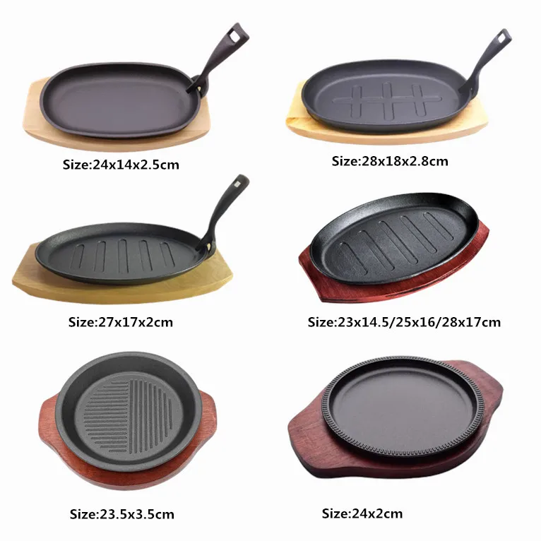 Cast Iron Sizzling Plate - Pre-Seasoned Cooking Excellence