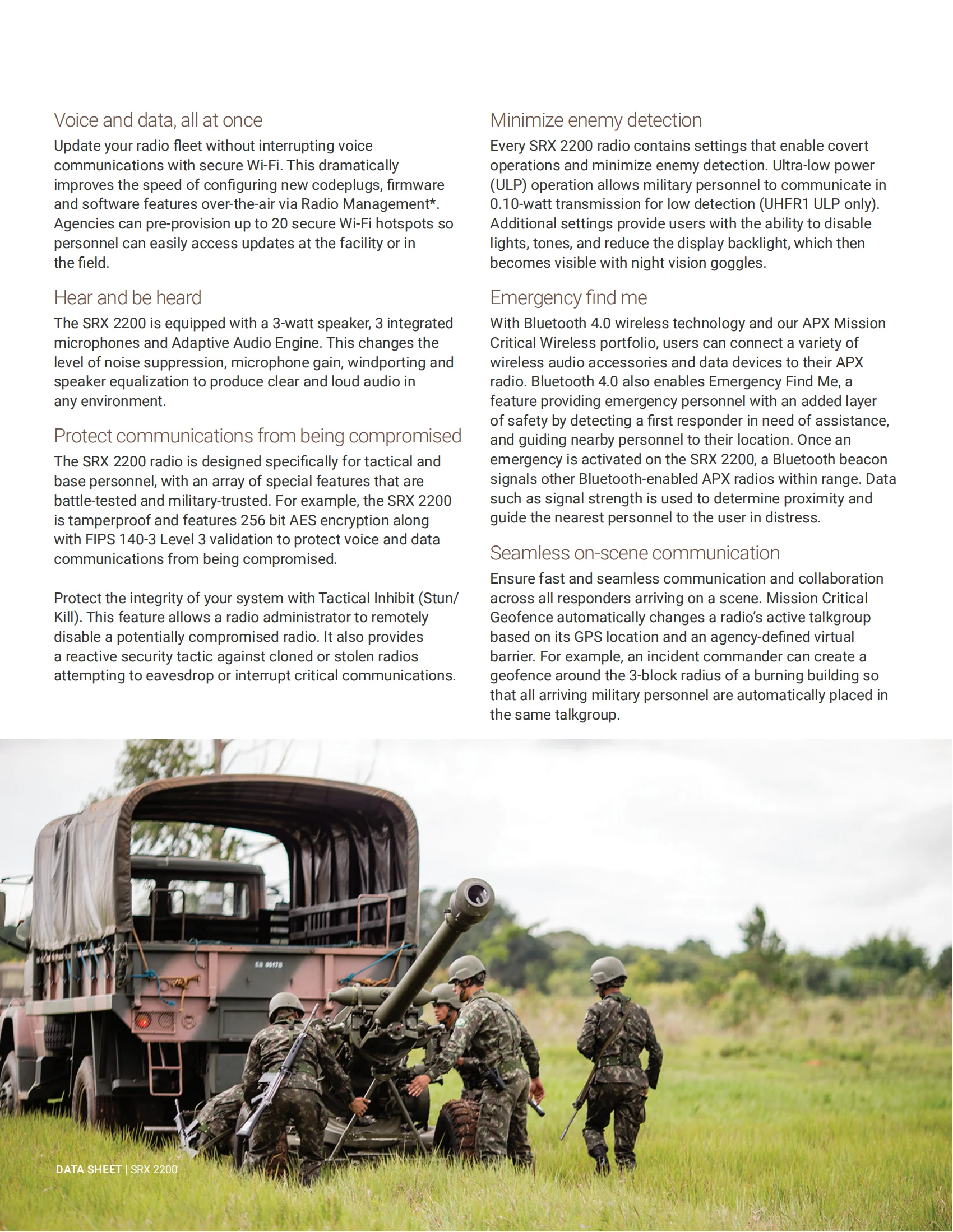 Motorola Srx 2200 Enhanced Combat Radio Ip68 Waterproof Bluetooth Gps ...