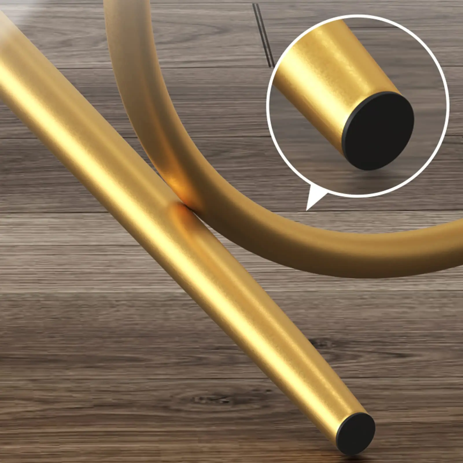 Modern Metal Bar Stool Chair Furniture High-leg Counter Gold Frame With ...