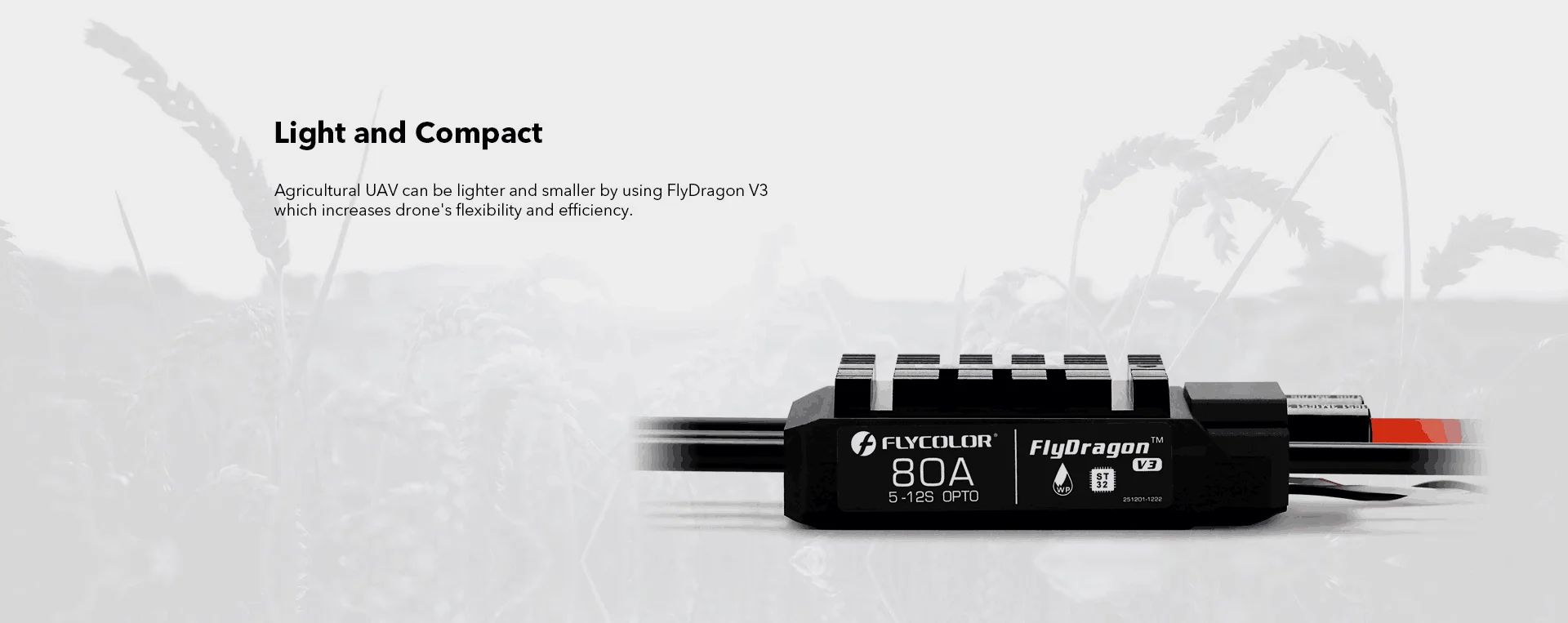 Flycolor Flydragon V3 80a Agricultural Uav Esc Waterproof Motor Speed ...