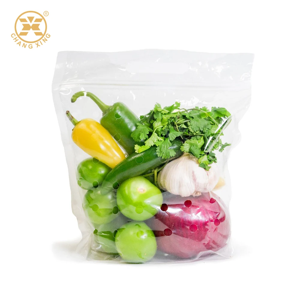 Custom Printing Clear Plastic Fresh Vegetable Lettuce Salad Bag ...