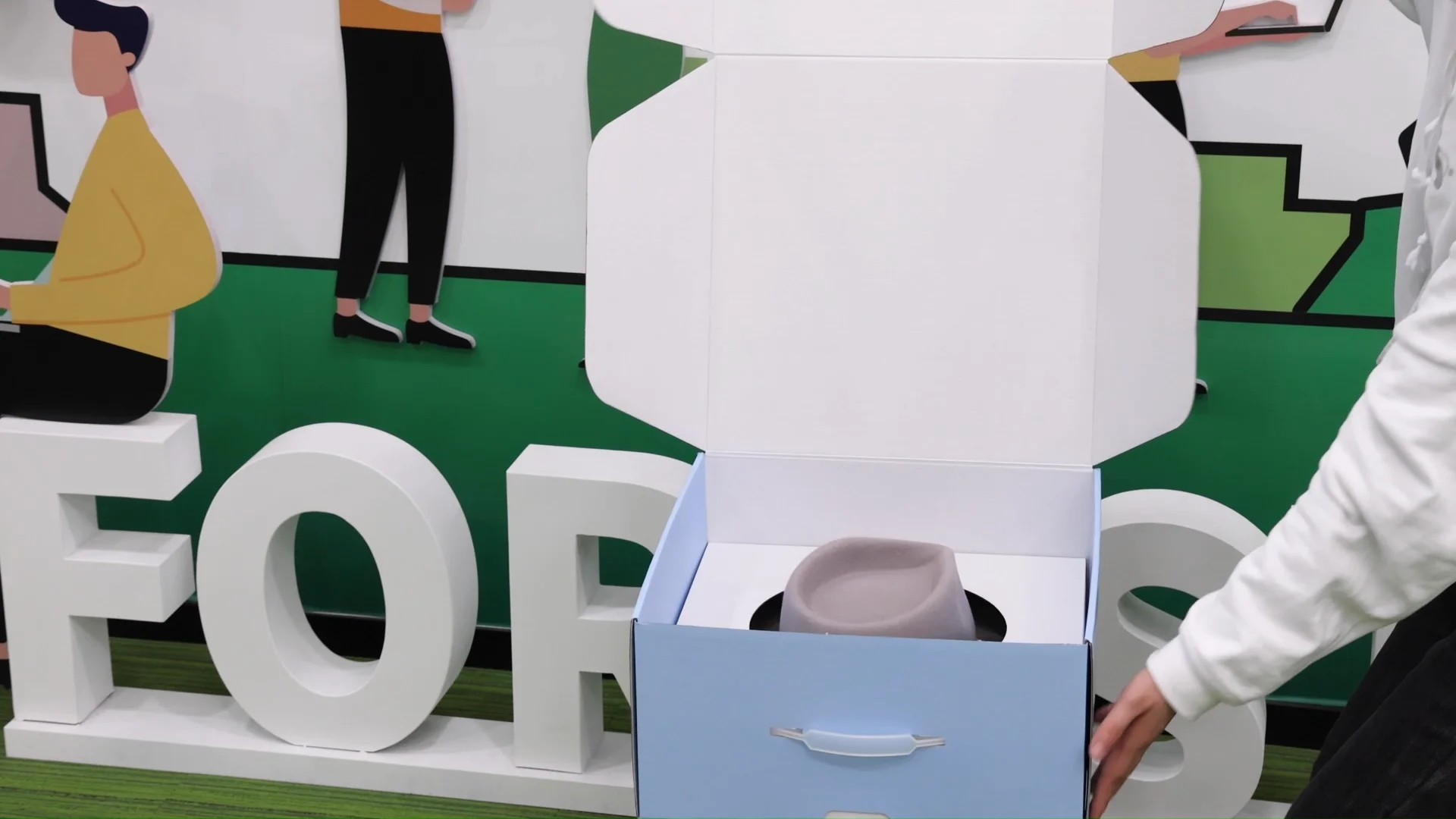 Custom Large Corrugated Folding Fedora Hat Boxes Packaging Wholesale ...