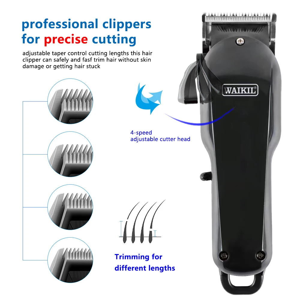 Waikil New Professional Hair Trimmer Best Hair Clipper Barbershop Men ...